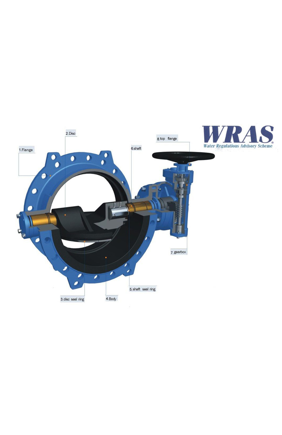 China Butterfly valve with vulcanized ebonite lining and replaceable ...